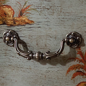 37" Hannah Bombe Chest Soft Antique Blue Hardwood Solids With ...