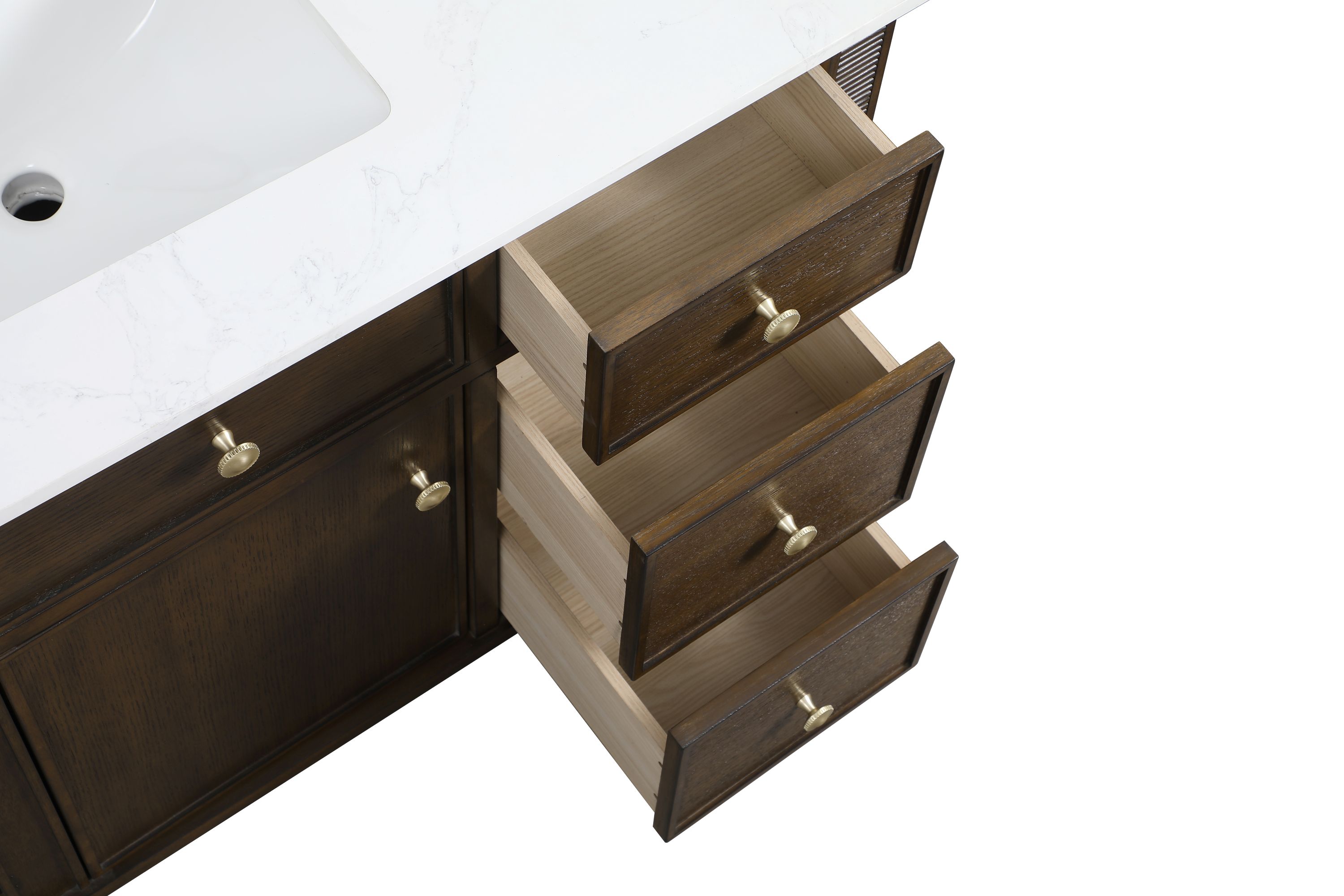 36-inch Adelina Natural Dark Oak Traditional Modern Bath Vanity