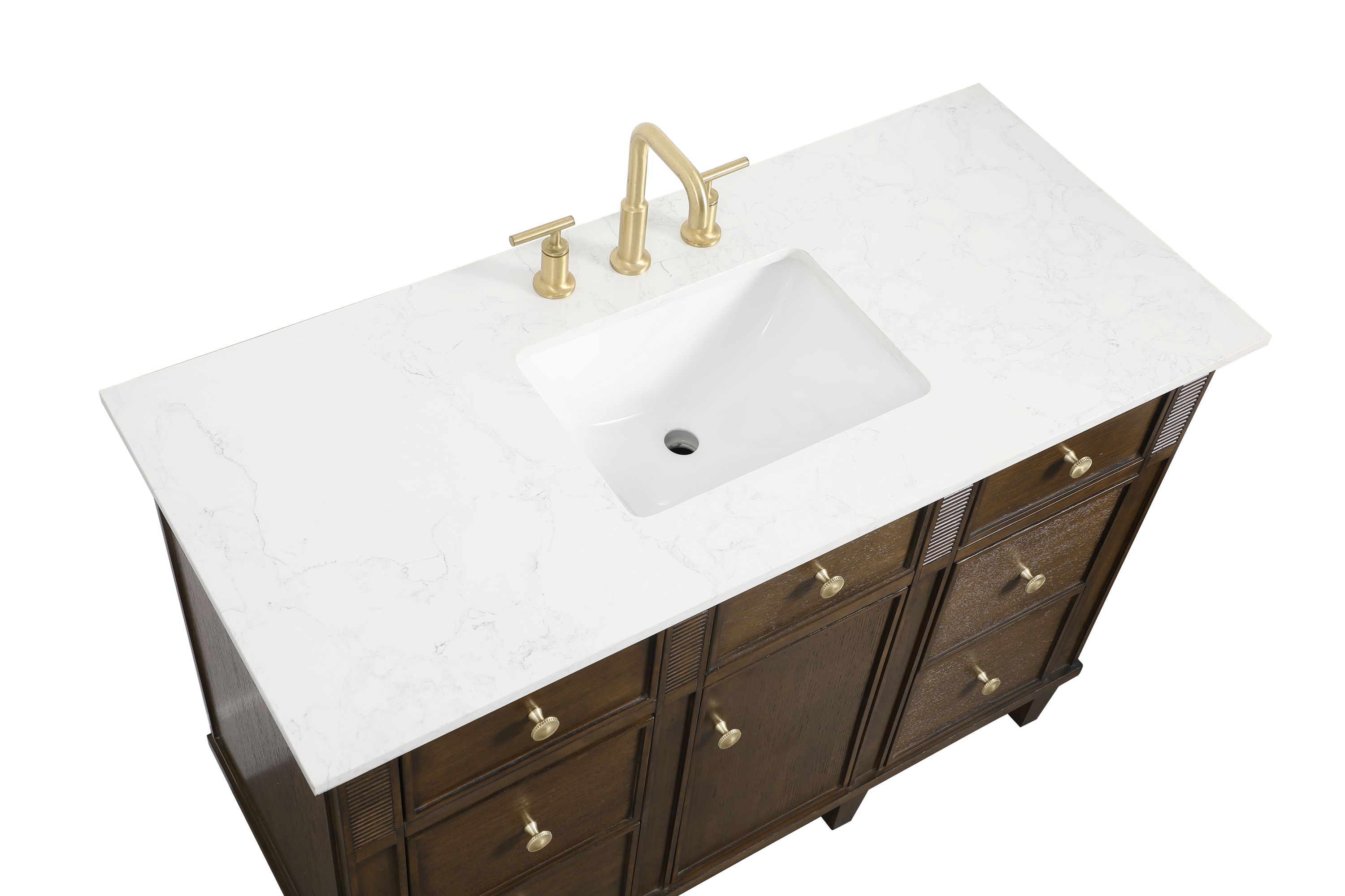48-inch Adelina Natural Dark Oak Traditional Modern Bath Vanity
